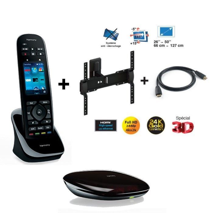 Logitech Ultimate Touch + câble HDMI + support TV - Logitech - Pickture