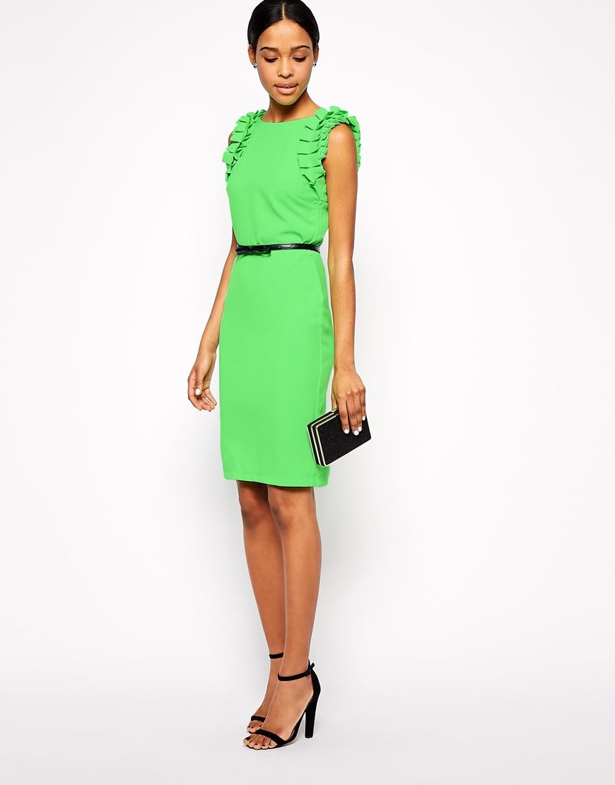 Paper Dolls - Robe fourreau avec ceinture et - Paper Dolls - Pickture