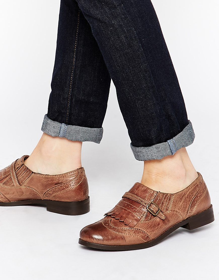 Ravel - Chaussures plates en cuir à boucle et - Ravel - Pickture