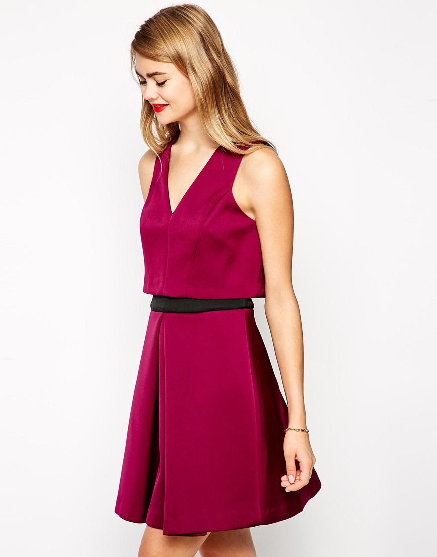 ASOS - Robe double épaisseur à col V - Asos - Pickture