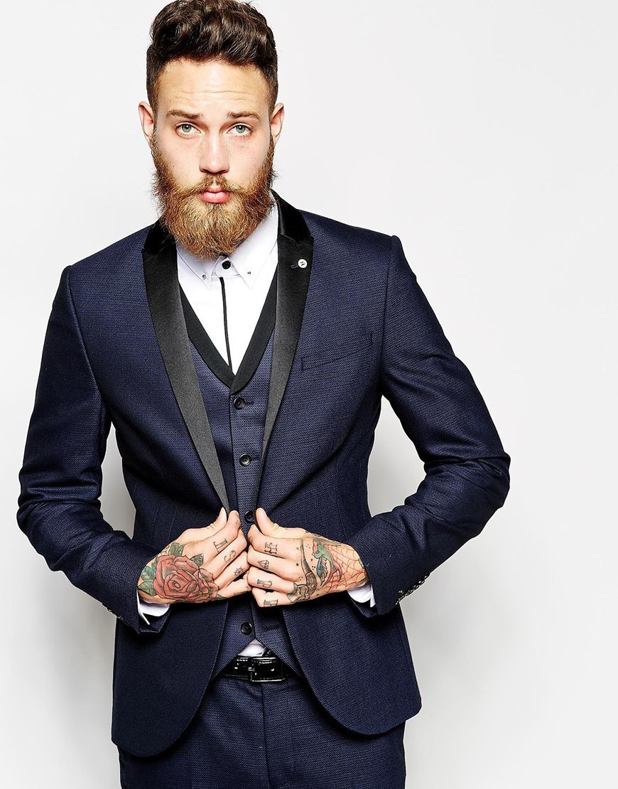 Noose & Monkey - Veste de costume cintrée avec - Noose & Monkey - Pickture