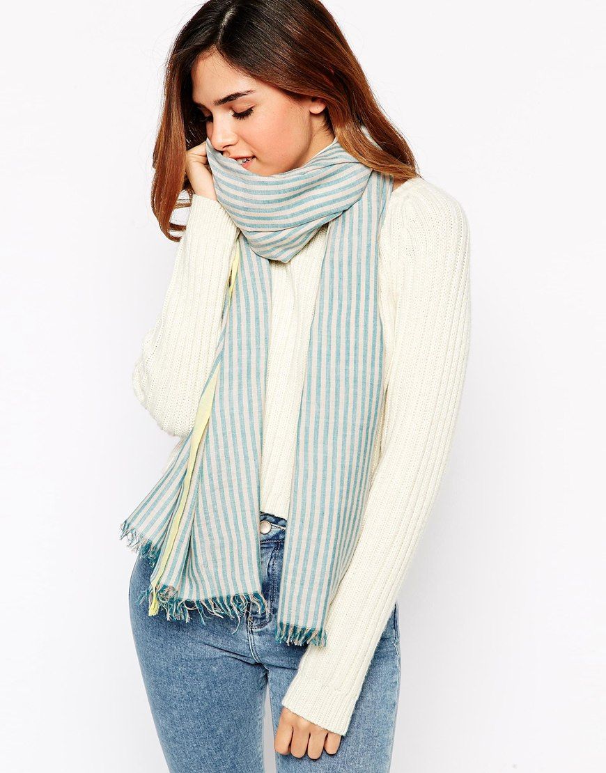 Pieces - Foulard à rayures - Pieces - Pickture