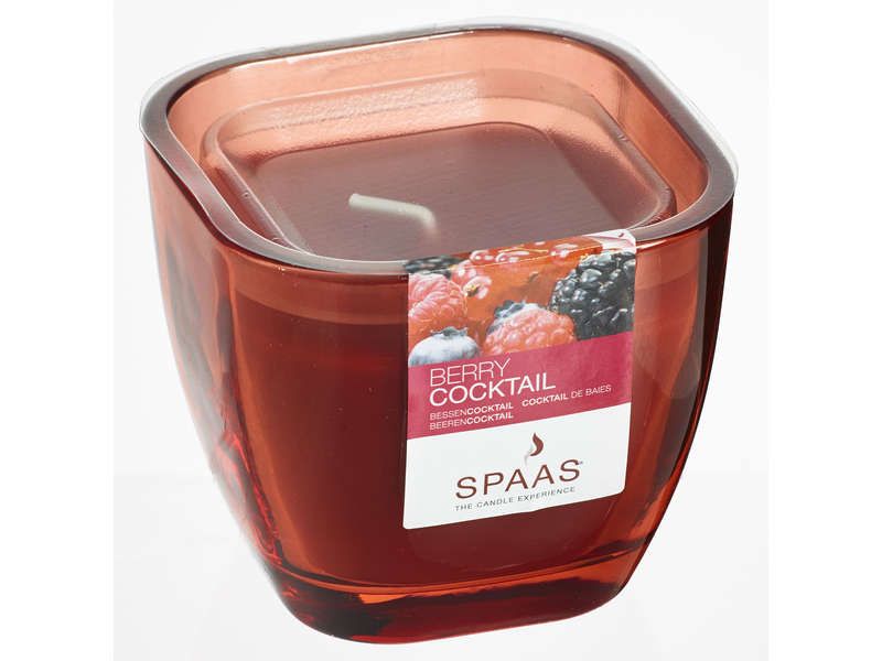 Bougie dans verre senteur fruits rouges - Conforama - Pickture
