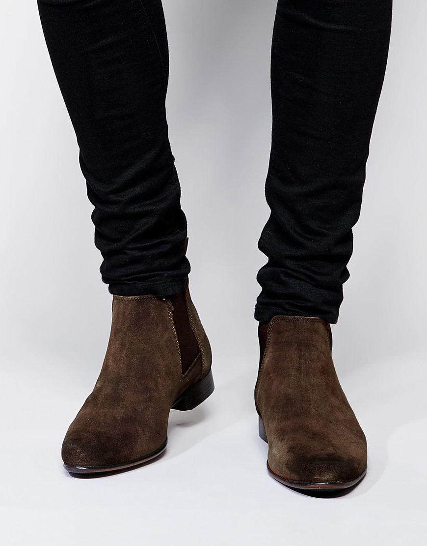 ASOS - Bottines chelsea en daim - Asos - Pickture